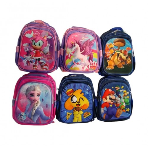 Mochila Carrito 3d 3 En 1 Con Luz