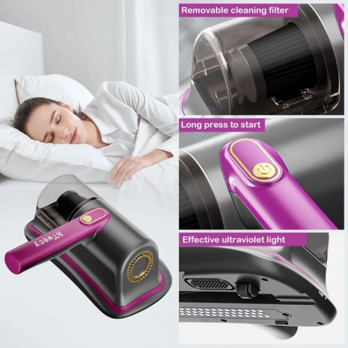 Aspiradora De Colchon Luz Uv Inalambrica