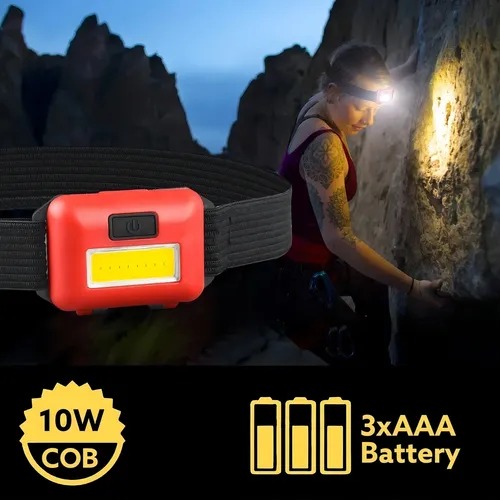 Vincha Minera Con Luz Led Frontal